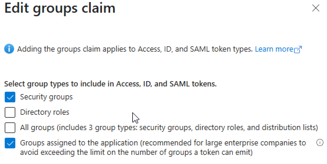 Creating a secure ASP.Net Core web application with Entra ID (formerly Azure AD) auth by group ...